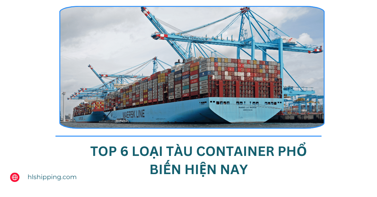 Top 6 loại tàu container phổ biến hiện nay - HL Shipping