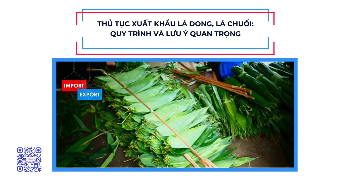 Thủ tục xuất khẩu lá dong, lá chuối: Quy trình và lưu ý quan trọng - HL ...